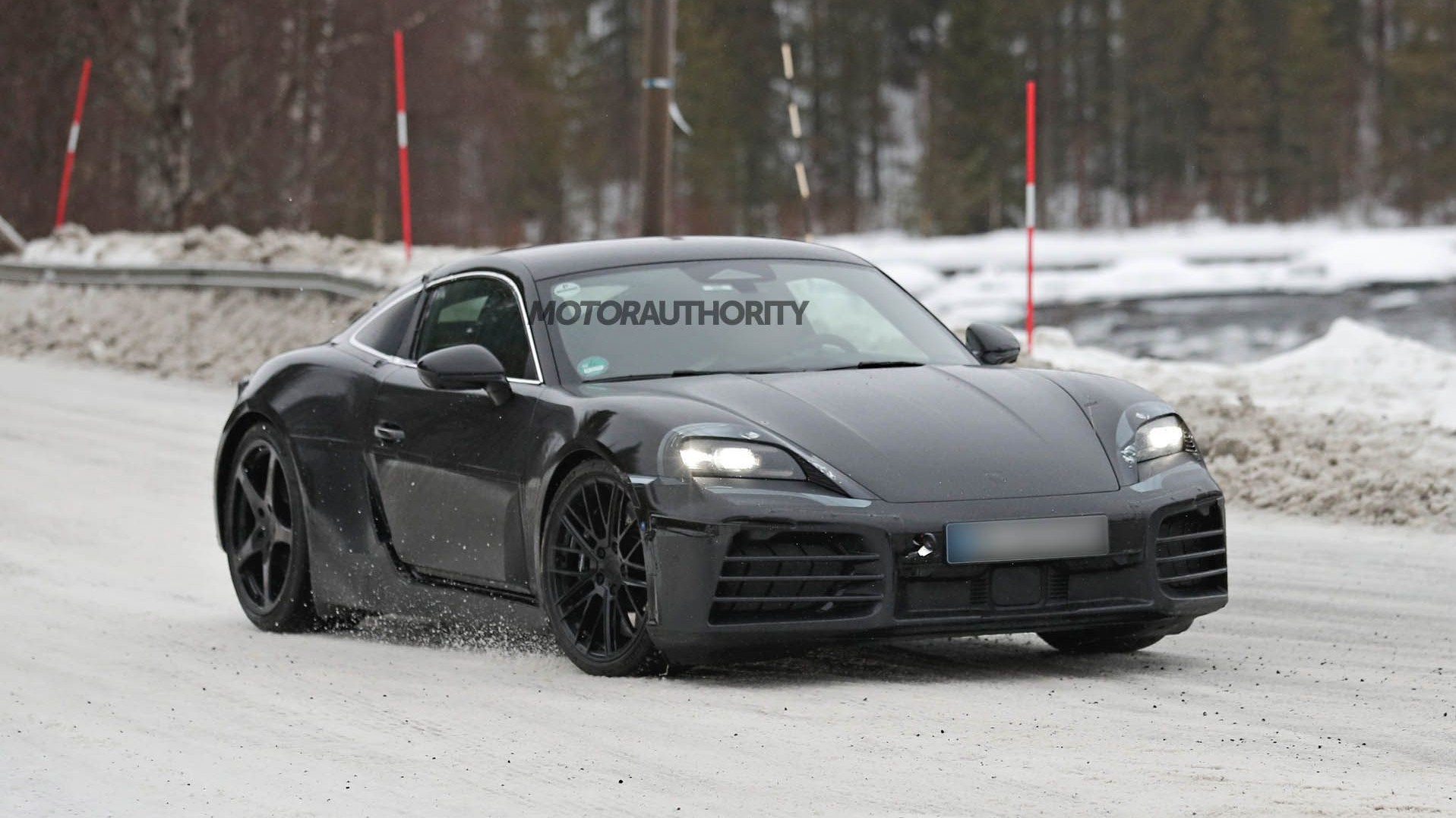 2027 Porsche 718 Cayman EV spied for first time