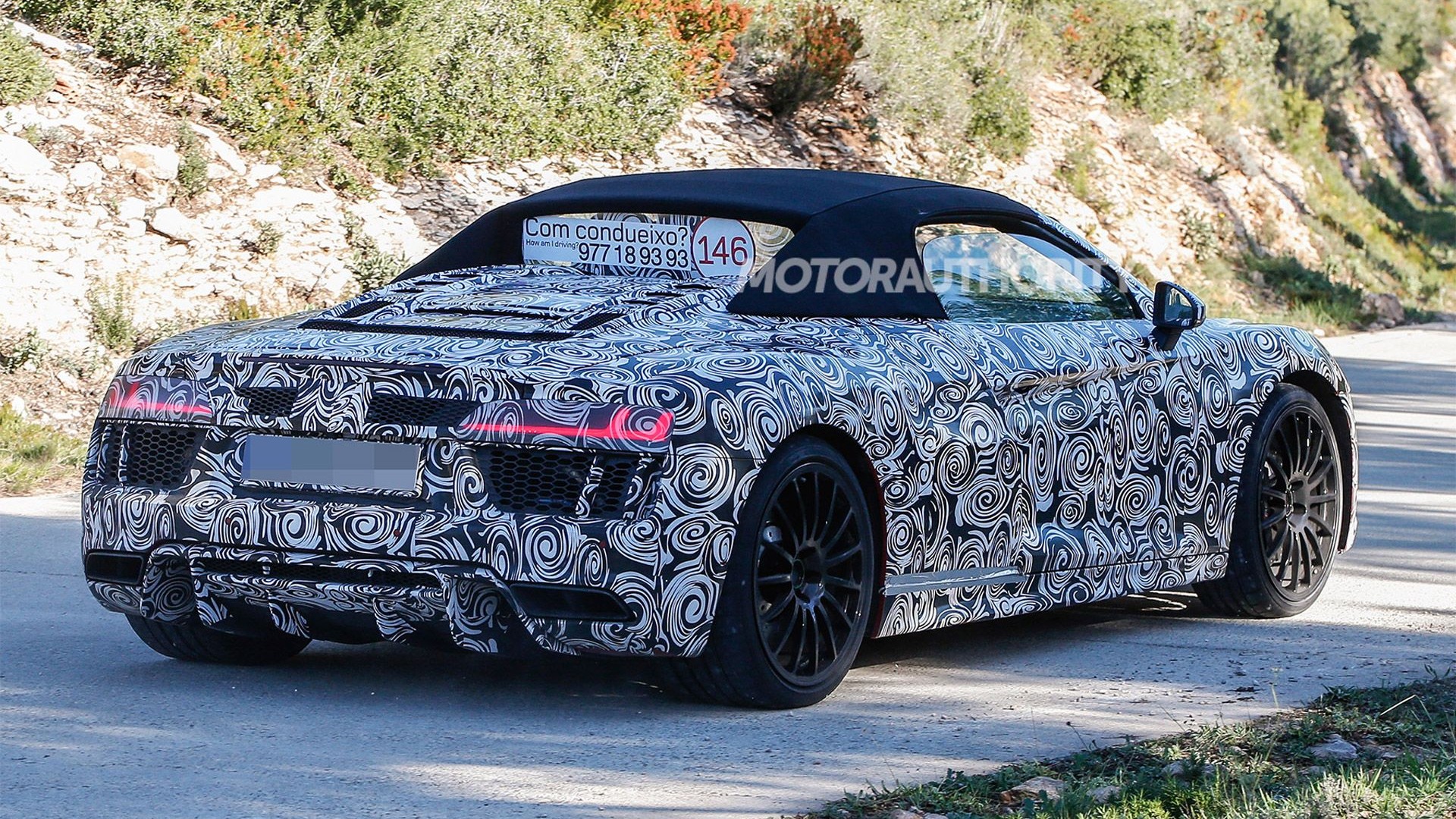 2017 Audi R8 Spyder Spy Shots