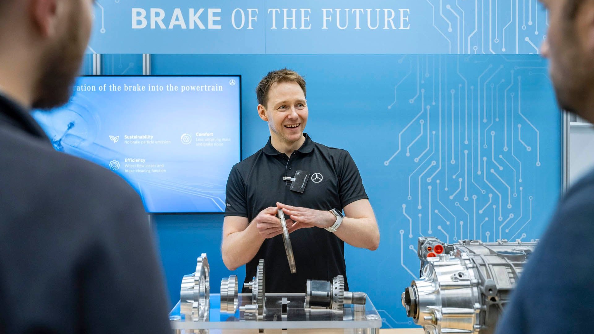 Mercedes In-Drive considers moving brakes into an EV's electric motor