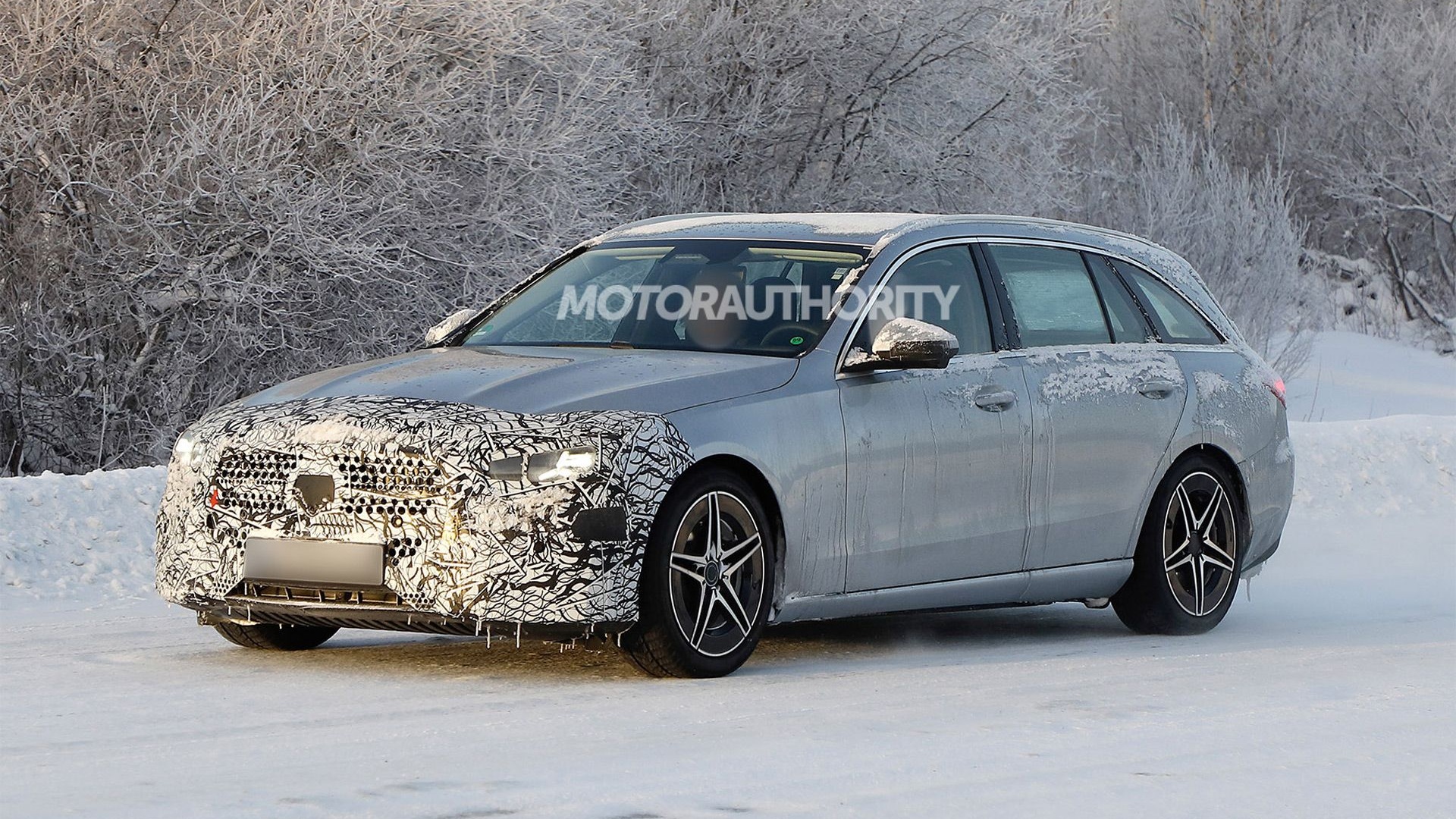 2026 Mercedes C-Class mid-cycle refresh spied in wagon form