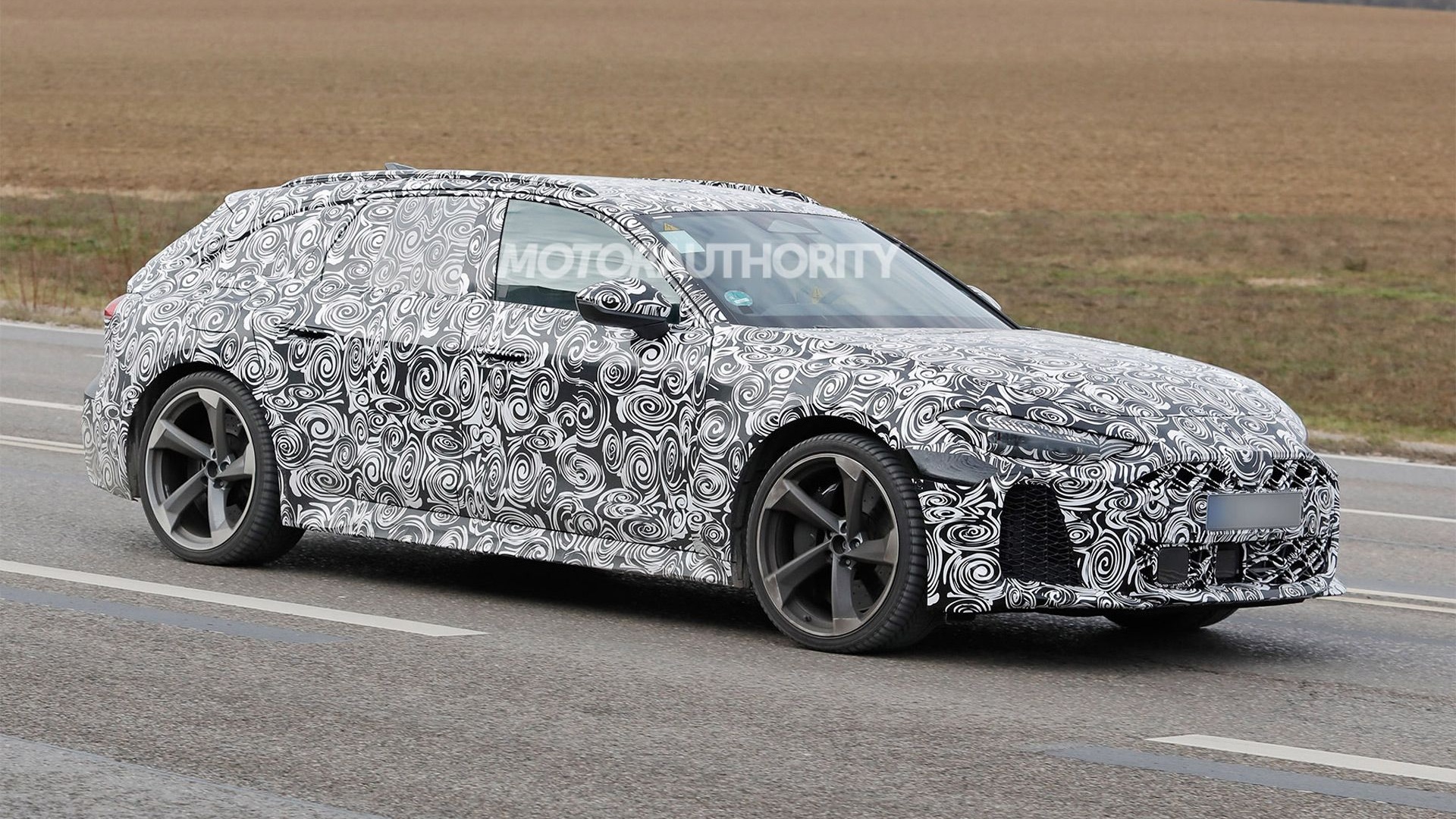 2027 Audi RS 5 Avant plug-in hybrid spied again