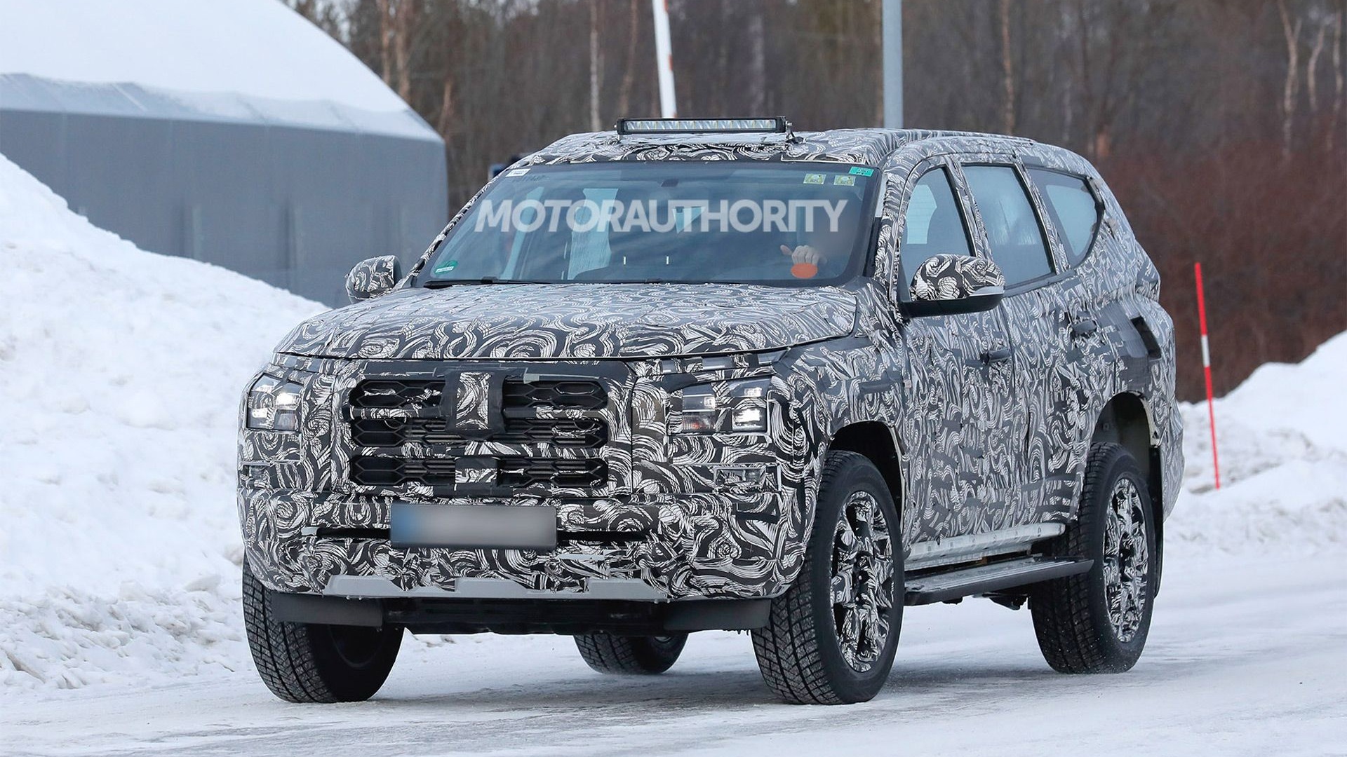 2026 Mitsubishi Pajero Sport body-on-frame SUV spied