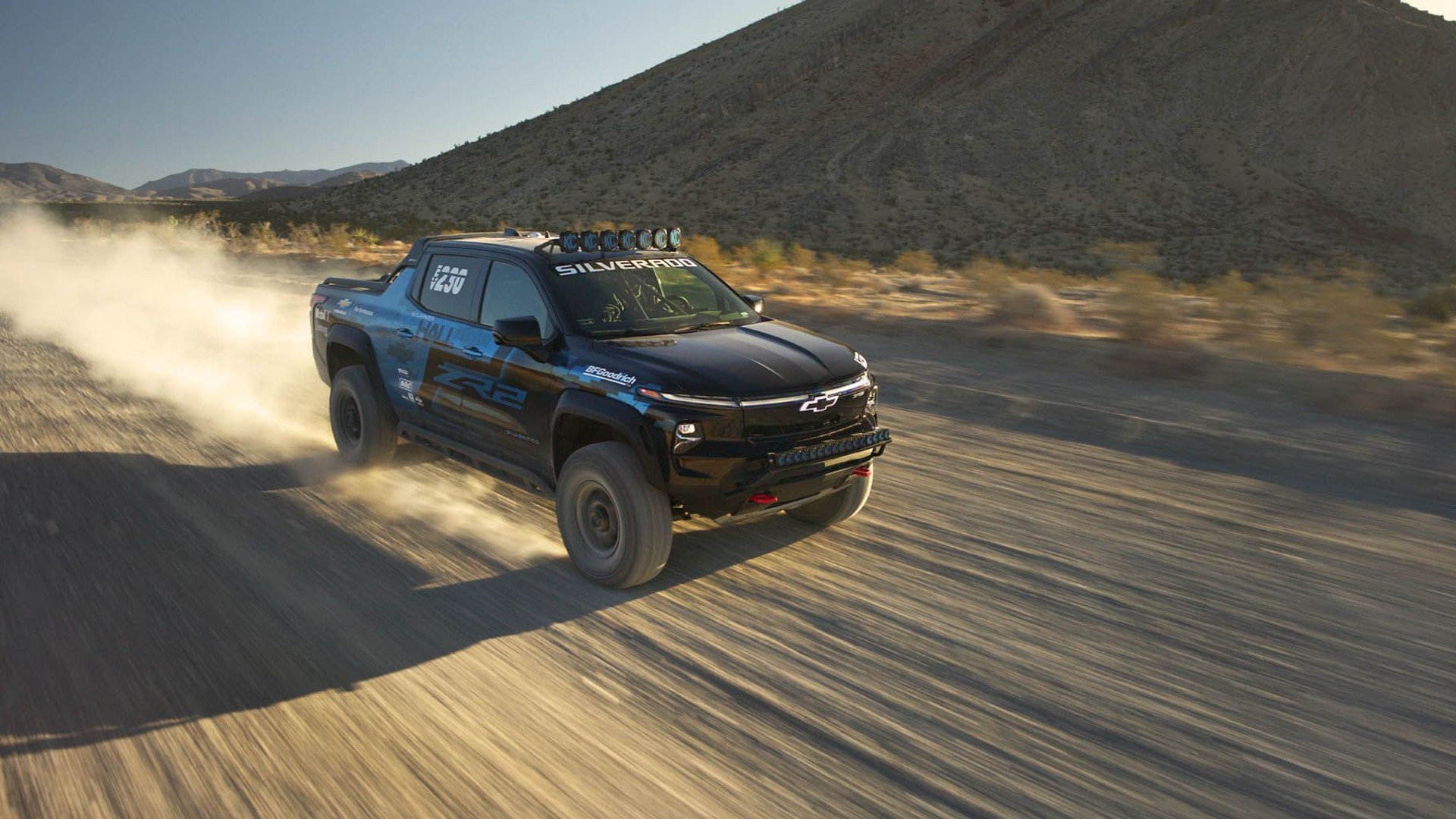 Chevy's racing a 1,100-hp Silverado EV ZR2 concept off-road