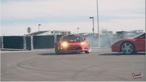 Ferrari-powered Toyota 86 does donuts around Ferrari 458