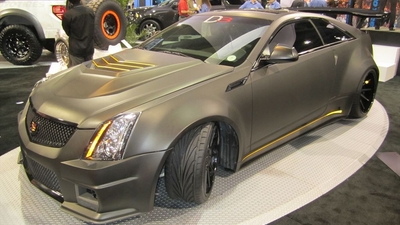 D3 Le Monstre Wide-Body Cadillac CTS-V Coupe: 2011 SEMA Live Photos