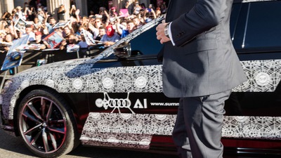 2019 Audi A8 shows up at “Spider-Man: Homecoming” premiere