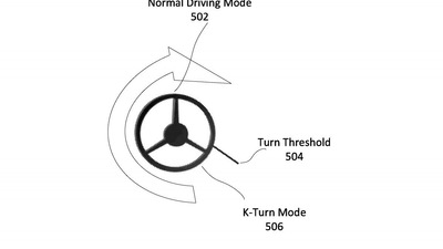 Rivian files patent application for "K-turn mode"