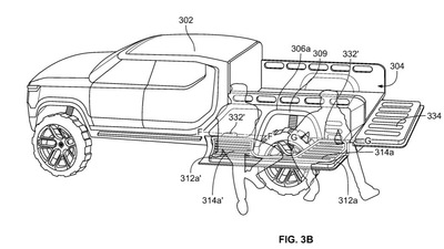 Rivian patents Ram Box-like bed storage system