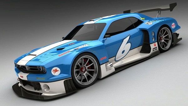 Vizualtech renderings of Dodge Challenger GT racer