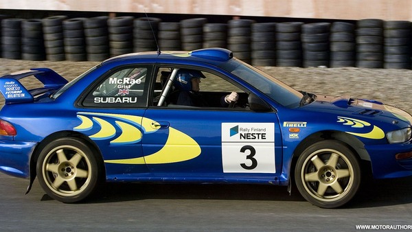 Subaru's first WRC rally car for sale by Prodrive
