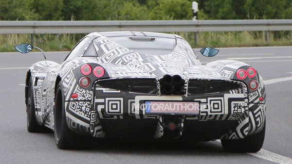 2016 Pagani Huayra R Prototype Spied With Massive Rear Wing: Video