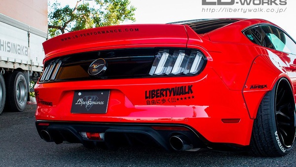 Liberty Walk wide-body Ford Mustang revealed