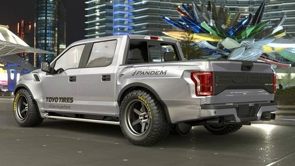 A wide-body kit for the Ford F-150 Raptor could look like this