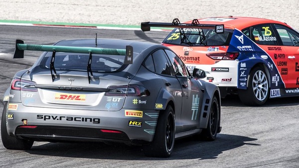 Tesla Model S Electric GT car ready to race