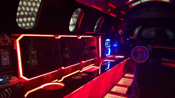 This is a street-legal limo built from a private jet