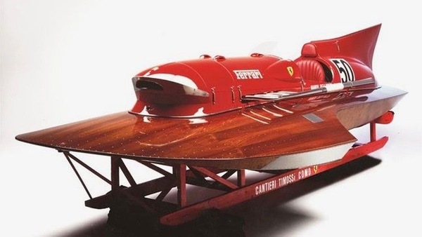 Ferrari's record-breaking V-12-powered race boat is for sale