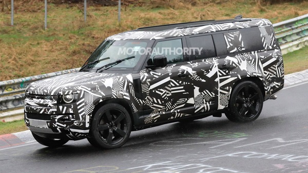 2023 Land Rover Defender 130 V-8 spy shots: New Defender range-topper ...