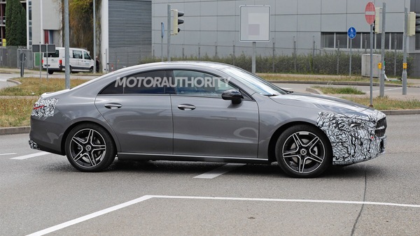 2024 Mercedes-Benz CLA-Class spy shots: Compact sedan due for update