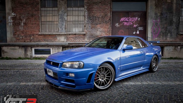 Bayside Blue R34 Nissan GT-R driven by Paul Walker for sale