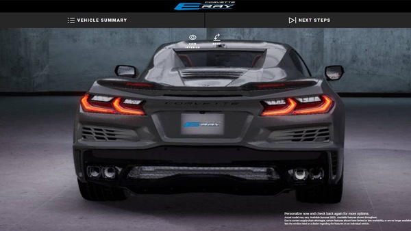 New Corvette E-Ray hybrid shows up on Chevy website